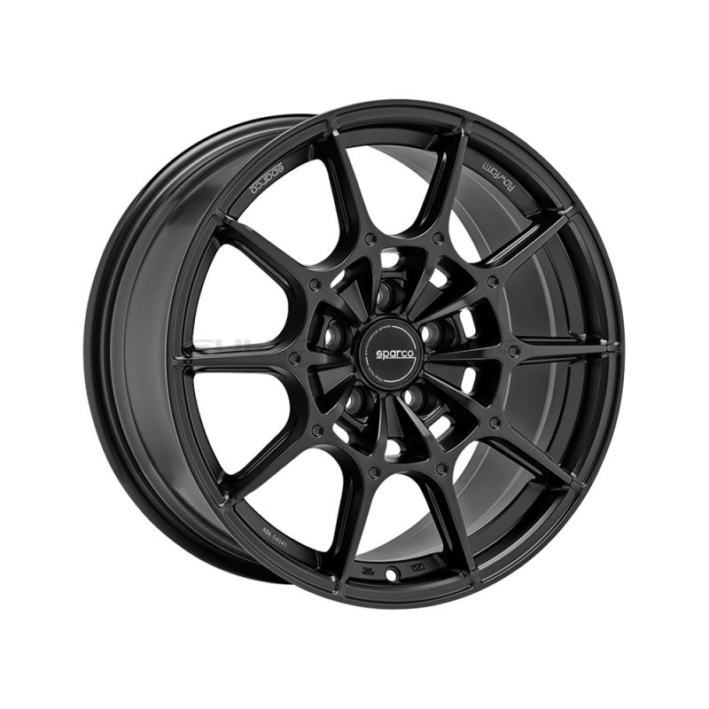 Sparco FF2 Wheels 18 Inch 8.5J ET38 5x112 Flow Form Flat Black ...