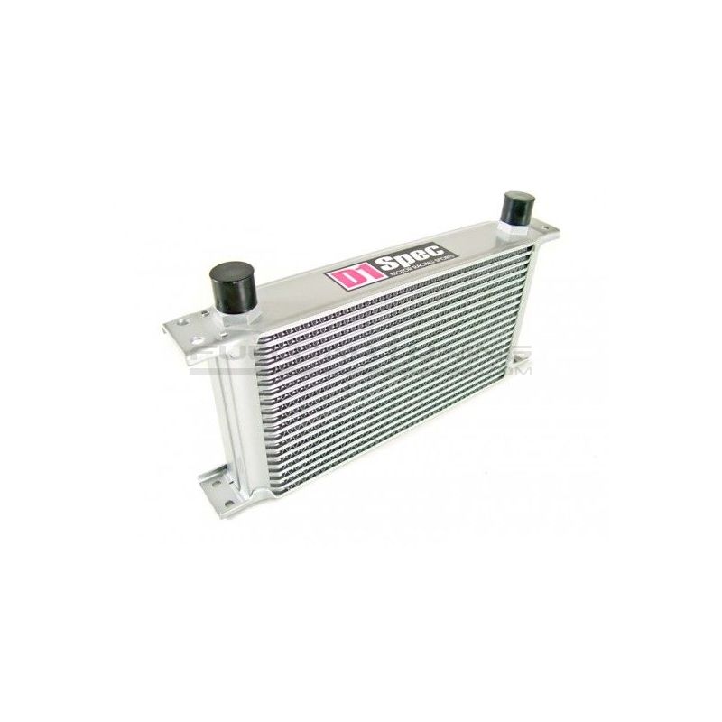 D1 Spec Oil Cooler Silver 19 Rows Aluminium | Fullcartuning.com