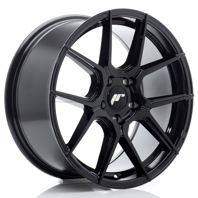 JR-Wheels JR30 Wheels 17 Inch 8J ET40 5x100 Flow Form Gloss Black ...