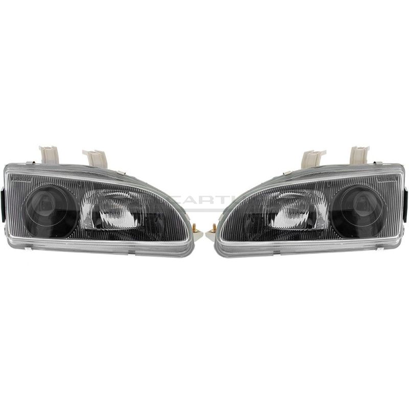 Denji Headlights DENJI Black Housing Honda Civic | Fullcartuning.com