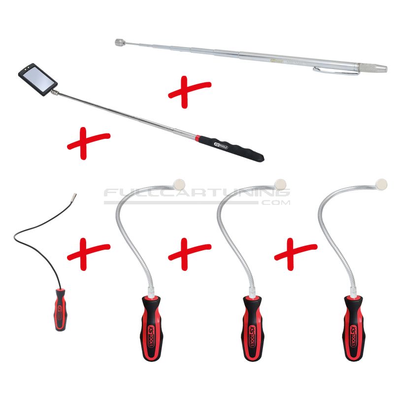 KS tools Telescopic Magnetic Holder and Inspection Mirror ...