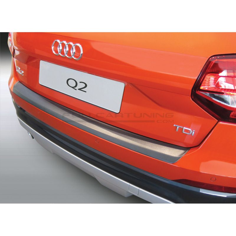RGM Rear Bumper Protector Black ABS Plastic Audi Q2 | Fullcartuning.com