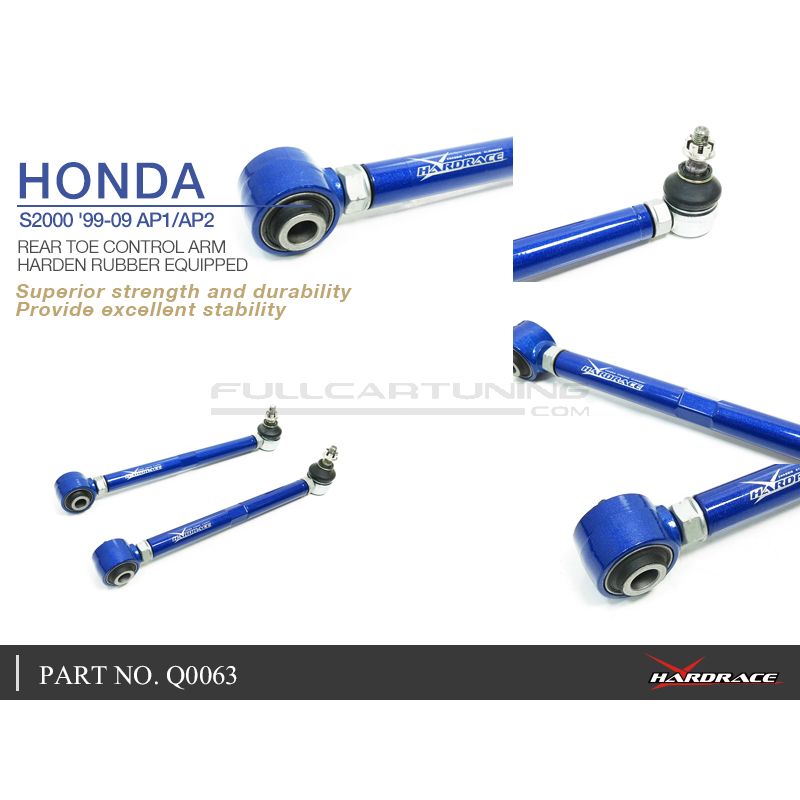 Hardrace Rear Control Arms Adjustable Honda S2000 | Fullcartuning.com